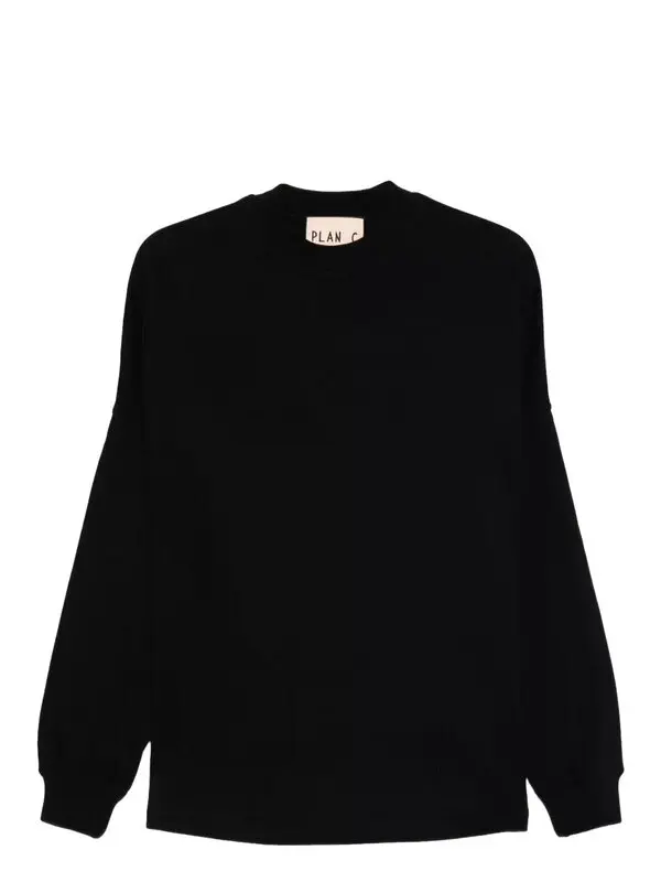 Plan C Crew-neck Sweater - Black