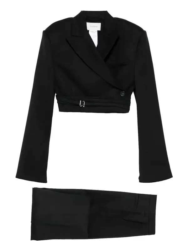 Sportmax Cropped Wrap Jacket - Black