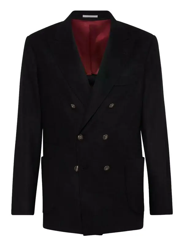 Brunello Cucinelli Double-breasted Blazer - Black