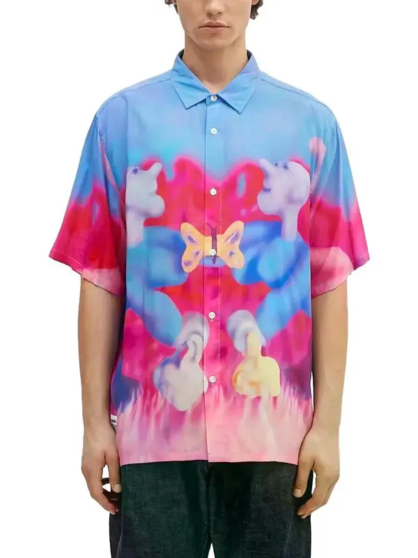 PLEASURES Printed Short-sleeve Shirt - Pink