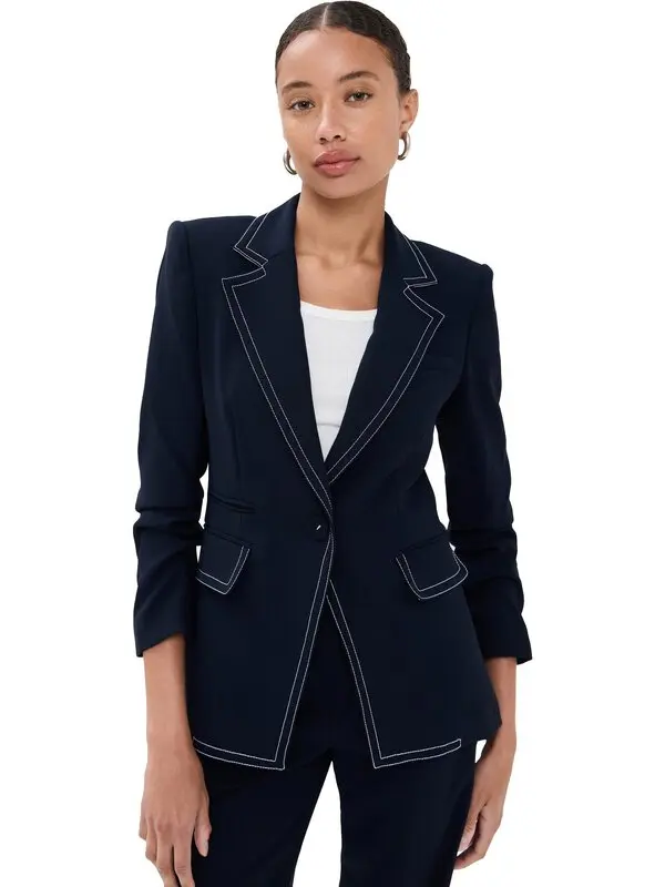 Veronica Beard Battista Dickey Jacket - Navy