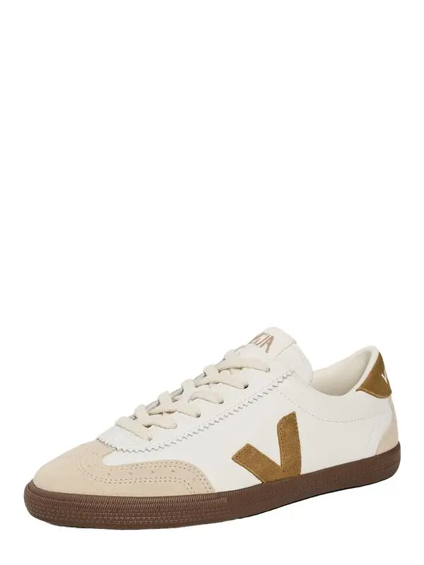 VEJA Leather Volley Sneakers - White Tent Bark