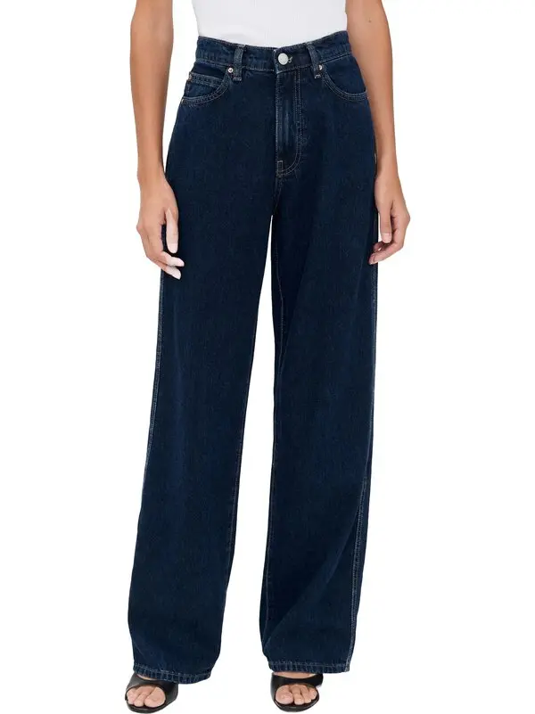 DL1961 Kaylen High Rise Tapered Straight Jeans - Moon Lake (vintage)