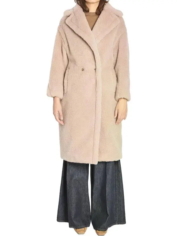Max Mara Tedgirl Double-breasted Coat - Neutrals