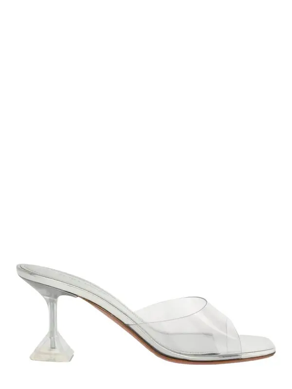 Amina Muaddi 70mm Lupita Sandals - White