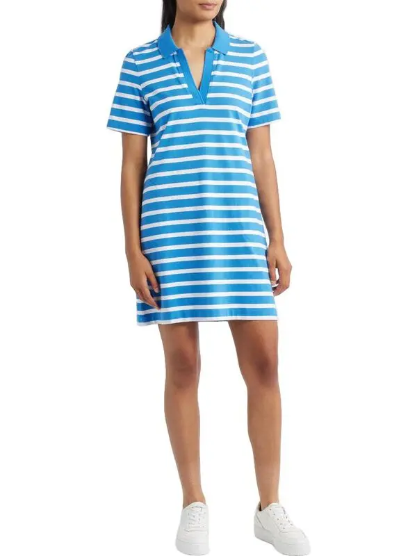 Tommy Bahama Coastal Cabana Cotton Shirtdress - Palace Blue