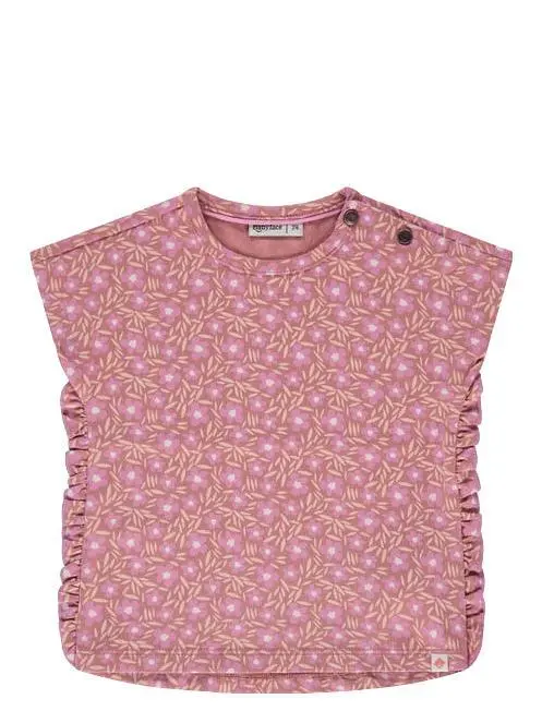 BABYFACE Floral Print Short Sleeve Top - Lemonade