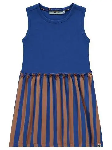 STAINS AND STORIES BY BABYFACE Mixed Media Tank Dress - Cobalt