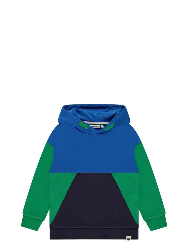 STAINS AND STORIES BY BABYFACE Colorblock Pullover Hoodie - River
