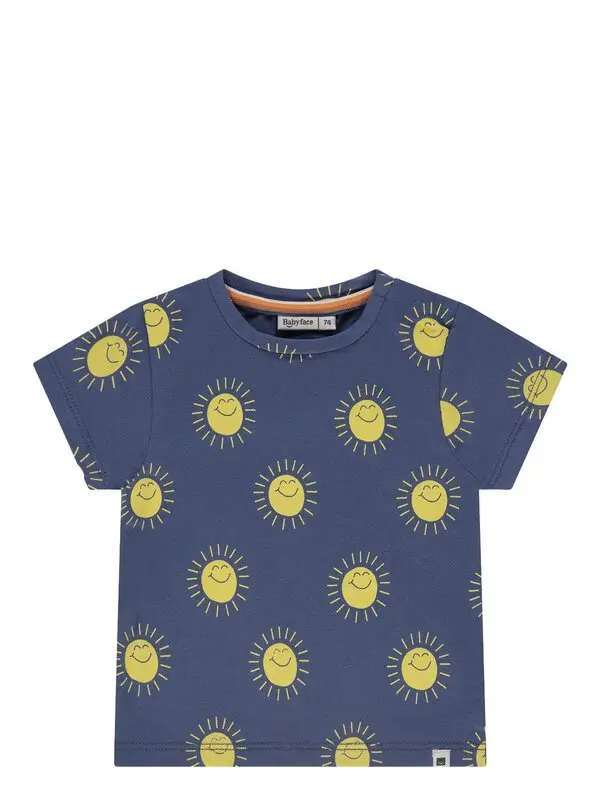 BABYFACE Animated Allover Short Sleeve T-shirt - Sunshine In Blue