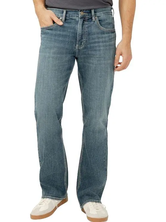 SILVER JEANS CO. Zac Relaxed Fit Straight Leg Jeans - Sequoia