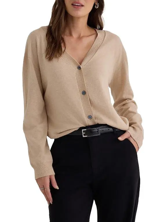 Bella Dahl Cotton-cashmere Blend Cardigan - Sable Sand
