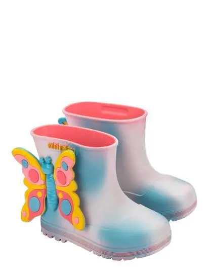 Melissa Welly Wonderland Boots - Pink/blue