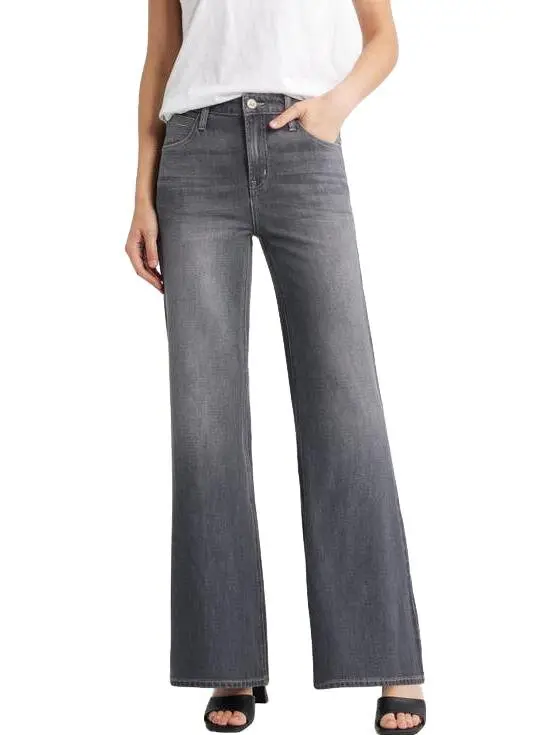 CITY BLUES Bond Wide Leg Jeans - Black