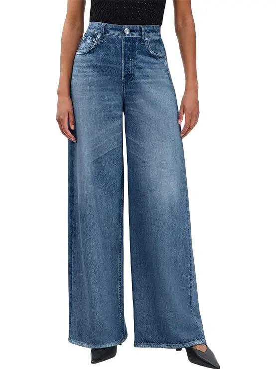 Rag & Bone Miramar Sofie High-waist Wide-leg Terry Sweatpants - Venice