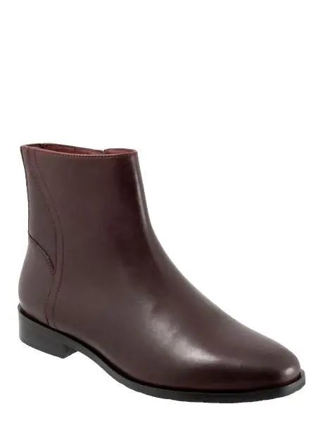Trotters Leather Booties - Oxblood