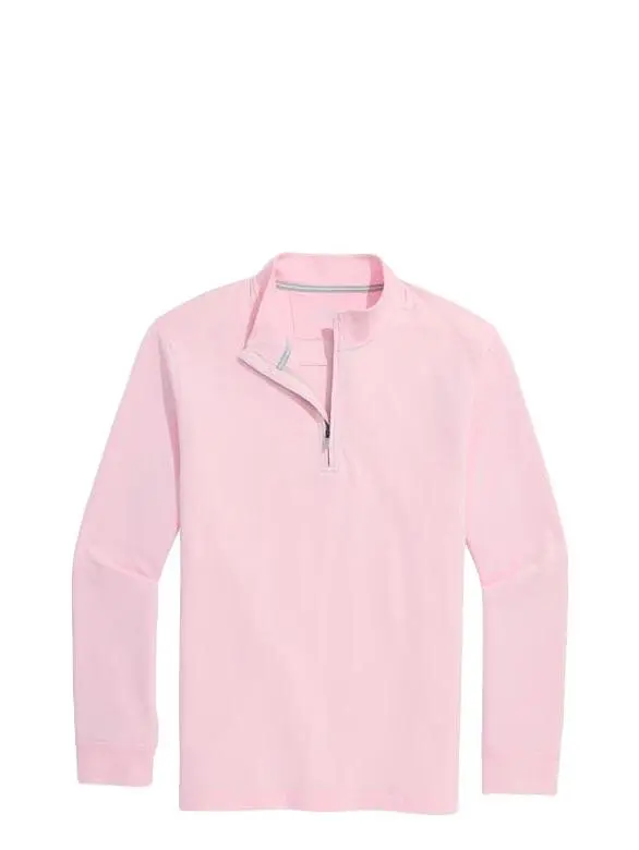 Vineyard Vines Performance Club Quarter-zip Pullover - Flamingo