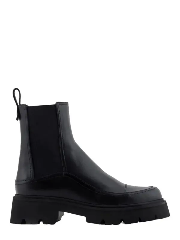 Emporio Armani Platform Chelsea Boots - Black