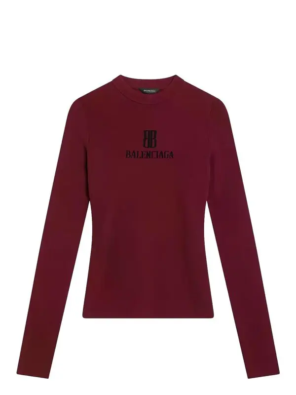 Balenciaga Logo-print Sweater - Red