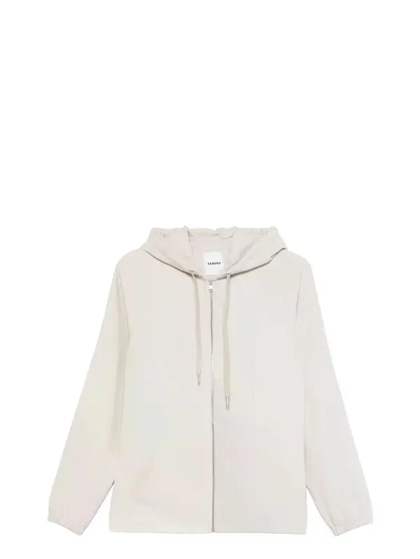 Sandro Zip-up Hoodie - Neutrals