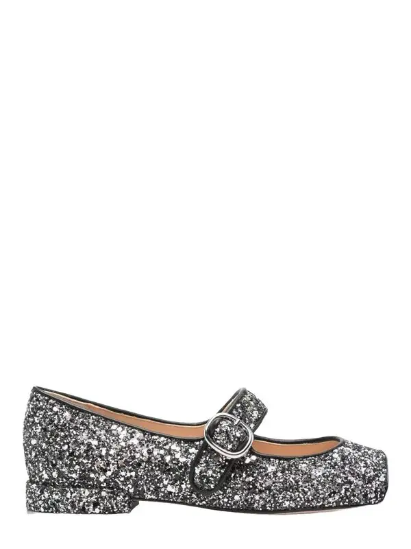 Sandro Leather Ballet Flats - Black