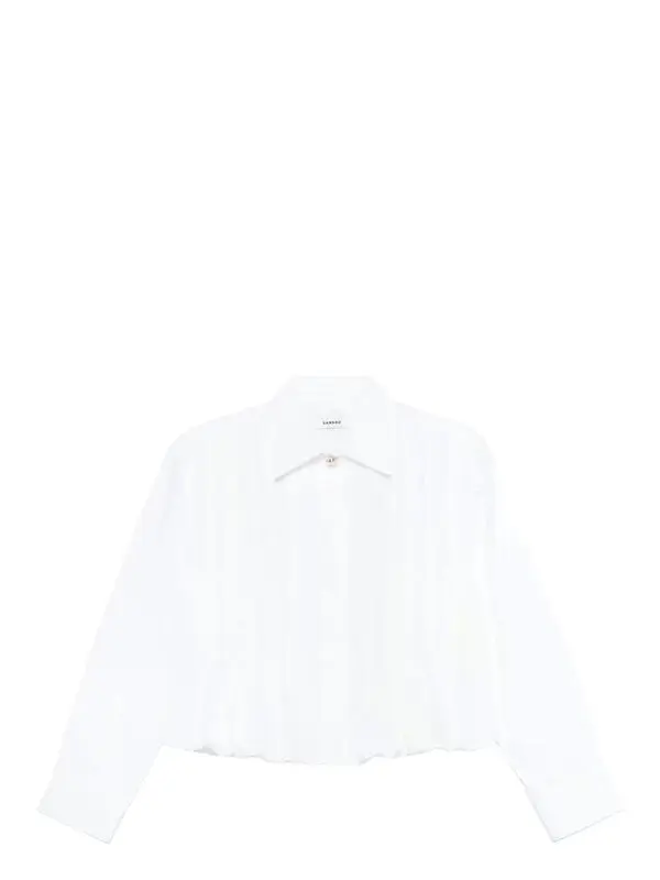Sandro Long-sleeve Cotton Shirt - White