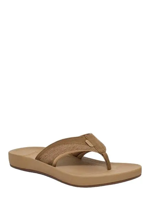 Sanuk Cosmic Seas Flip Flop - Tan