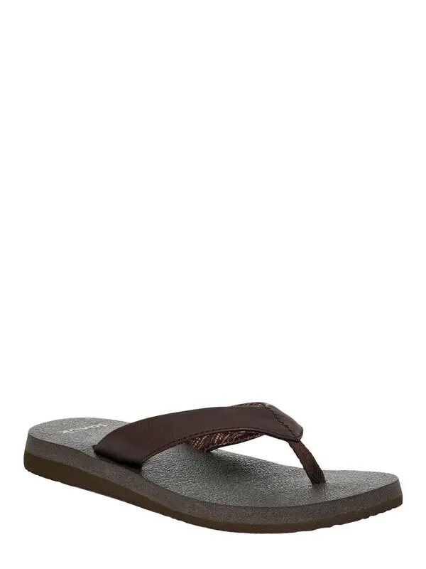 Sanuk Yoga Mat Ii Flip Flop - Brown
