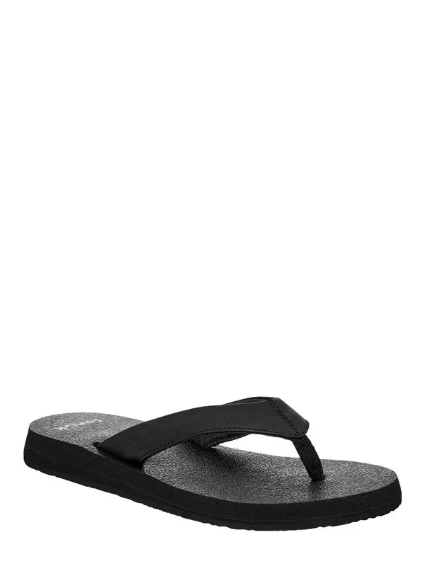 Sanuk Yoga Mat Ii Flip Flop - Ebony