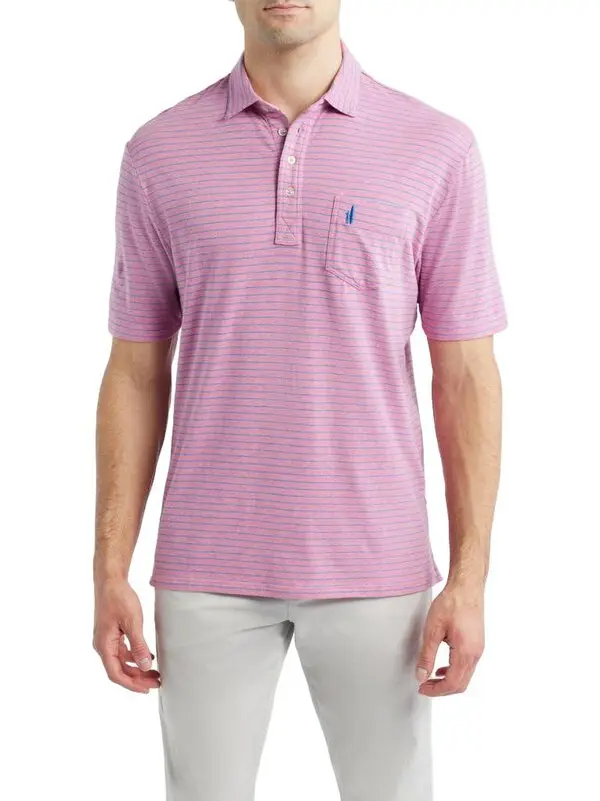 Johnnie-o Ryan Stripe Polo - Rosewater