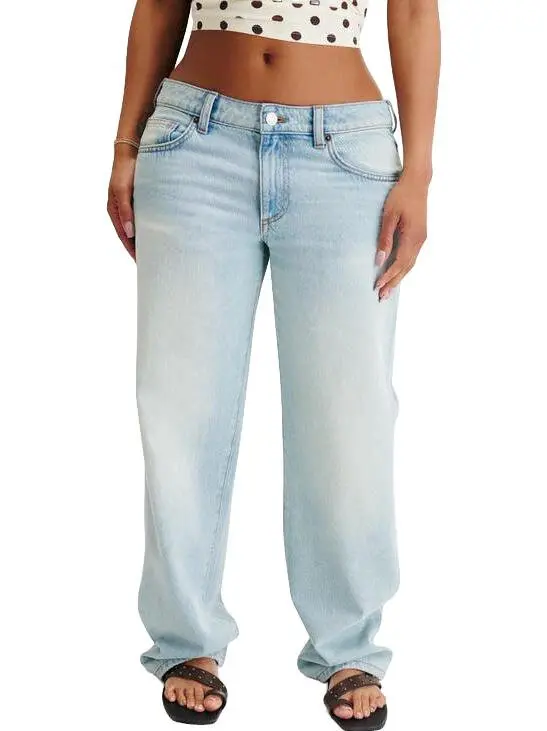 COTTON ON Curvy Low Rise Straight Jeans - Notion Blue