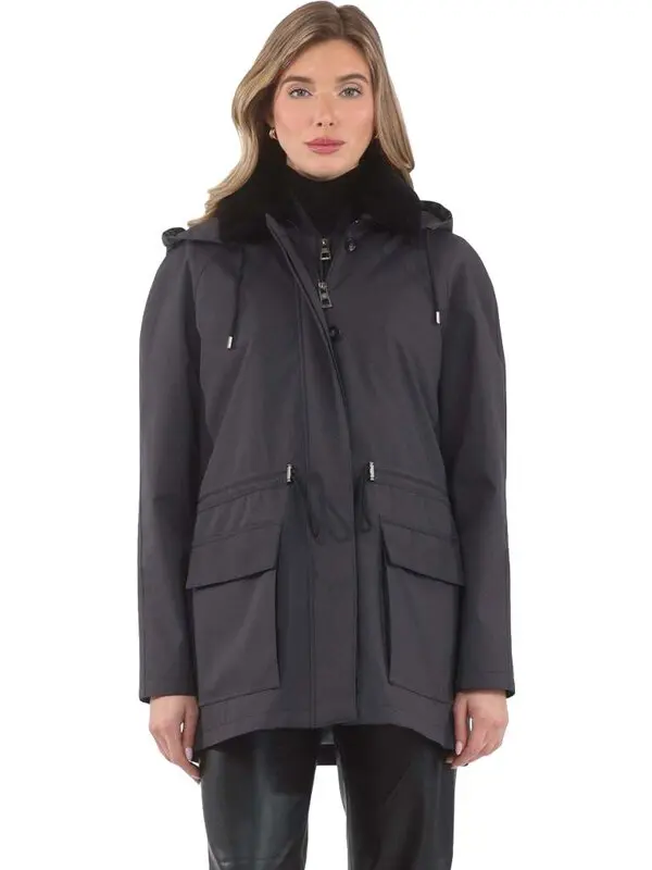 Gorski Parka With Removable Hood And Vest - Anthracite/black