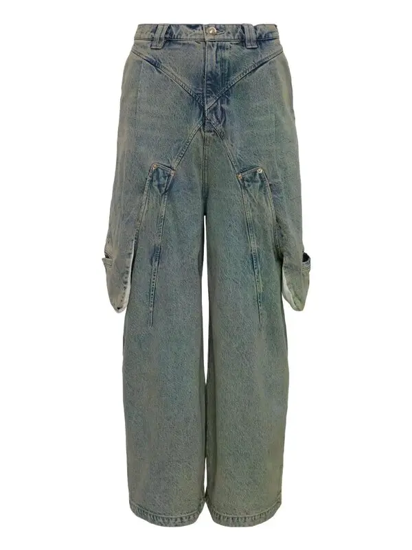 NAMESAKE Paneled Jeans - Blue