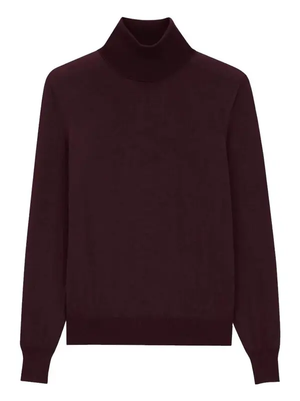 Saint Laurent Wool Turtleneck Sweater - Red