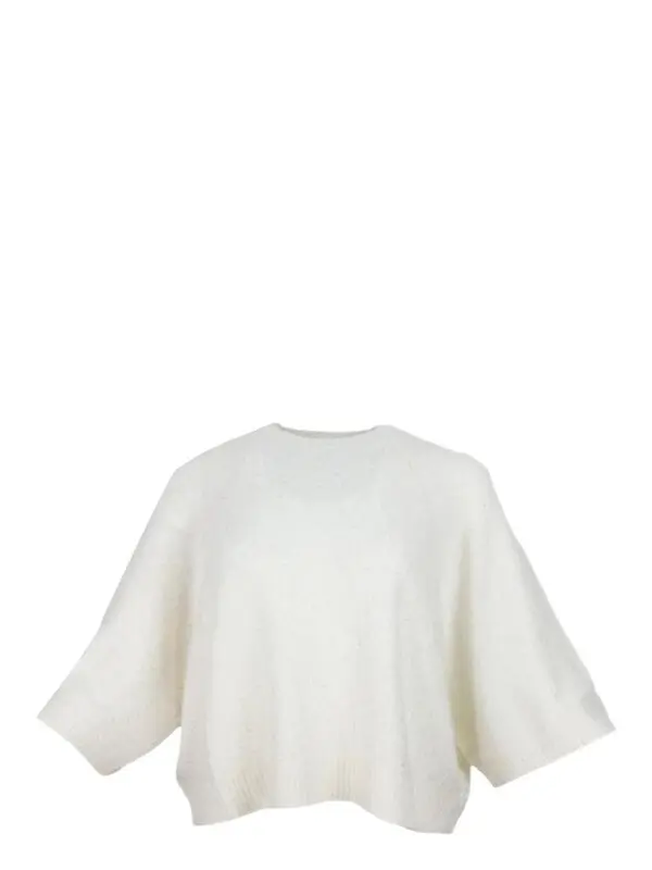Fabiana Filippi Cape Sweater - White