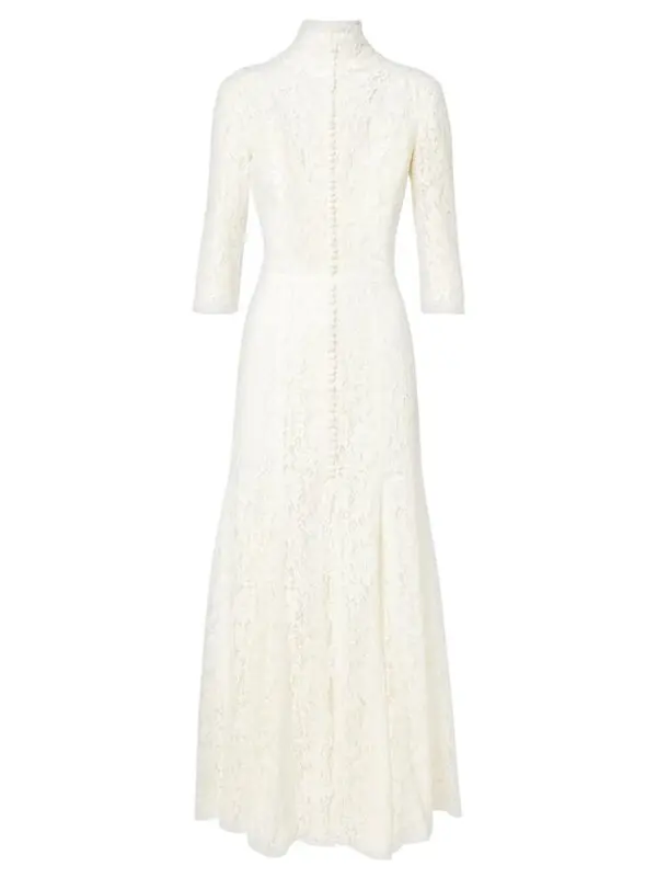 Costarellos Lace Gown - White