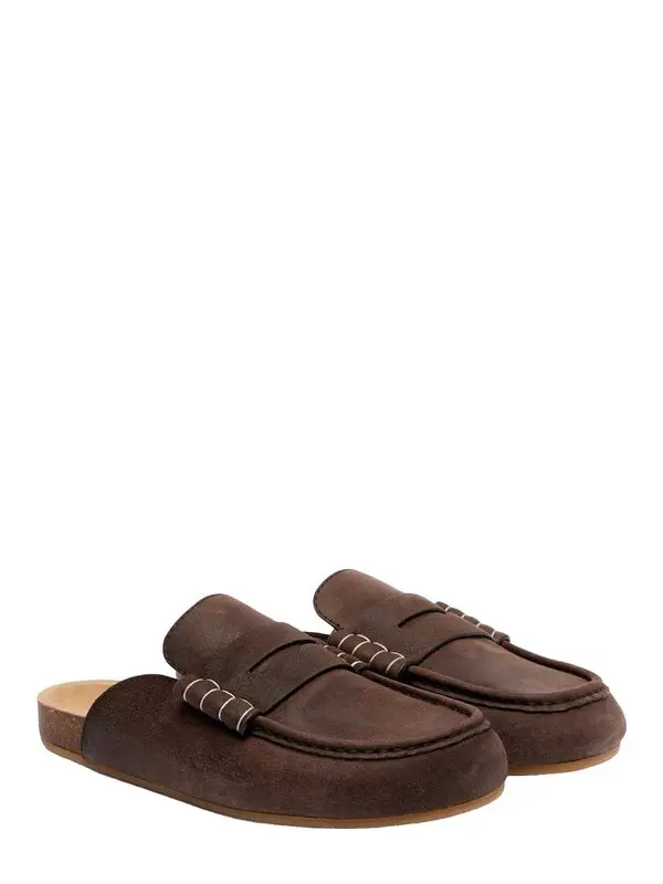 JW Anderson Suede Mules - Brown