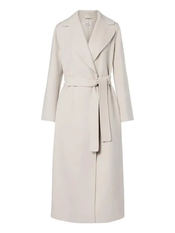 Max Mara Poldo Wool Wrap Coat - Neutrals