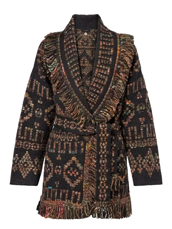 Alanui Grunge Beat Wool-blend Cardigan - Multicoloured