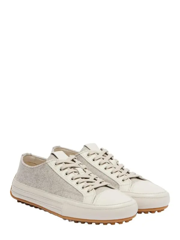 TOD'S Leather Sneakers - Beige