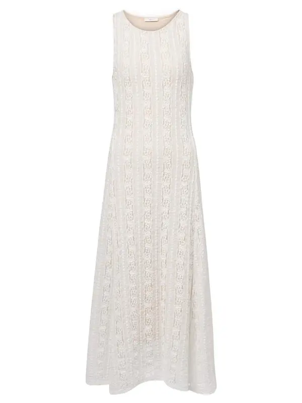 Vince Knitted Midi Dress - White
