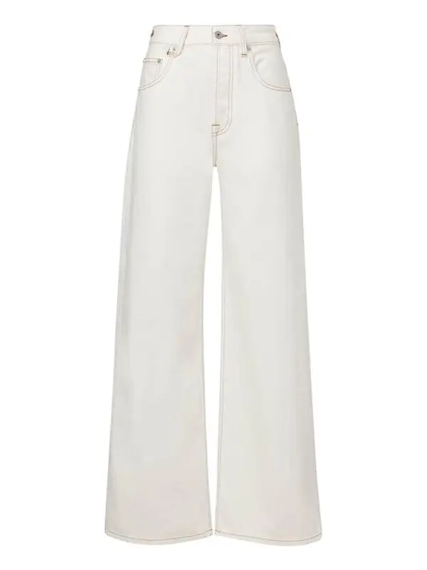 Jacquemus Wide De-nîmes Wide-leg Jeans - White
