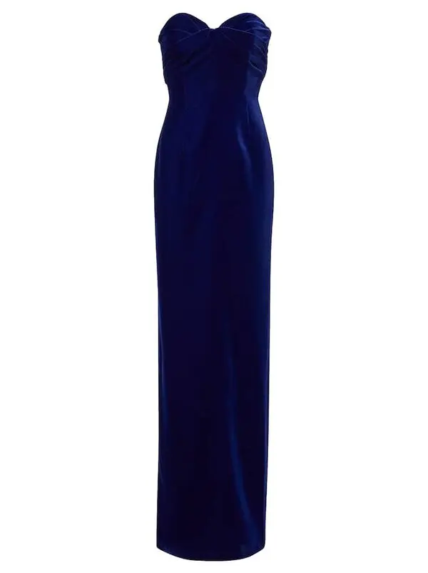 TOM FORD Strapless Gown - Blue