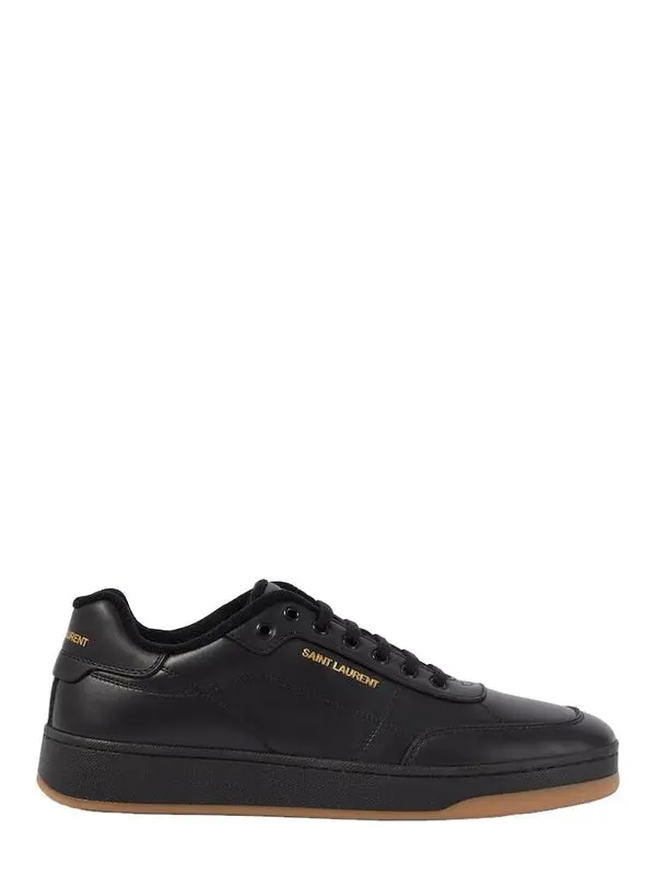 Saint Laurent Sl/61 Leather Sneakers - Black