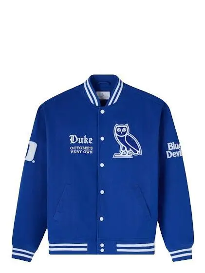 OVO X Ncaa Duke Devils Varsity Jacket - Blue