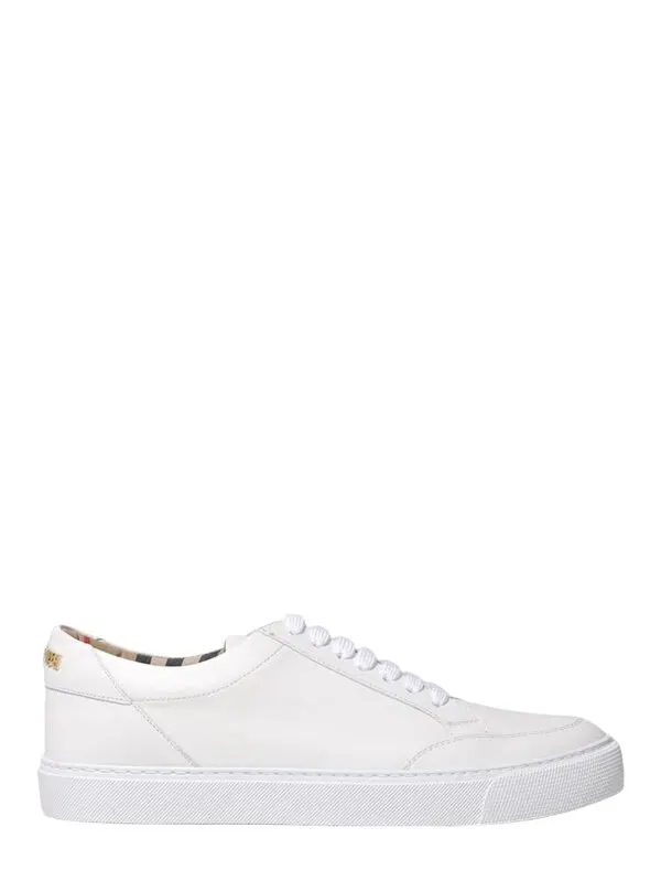 Burberry Logo Detail Low-top Sneaker - White/beige