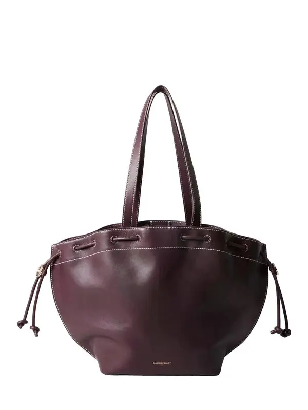 Claudie Pierlot Alban Leather Tote Bag - Red