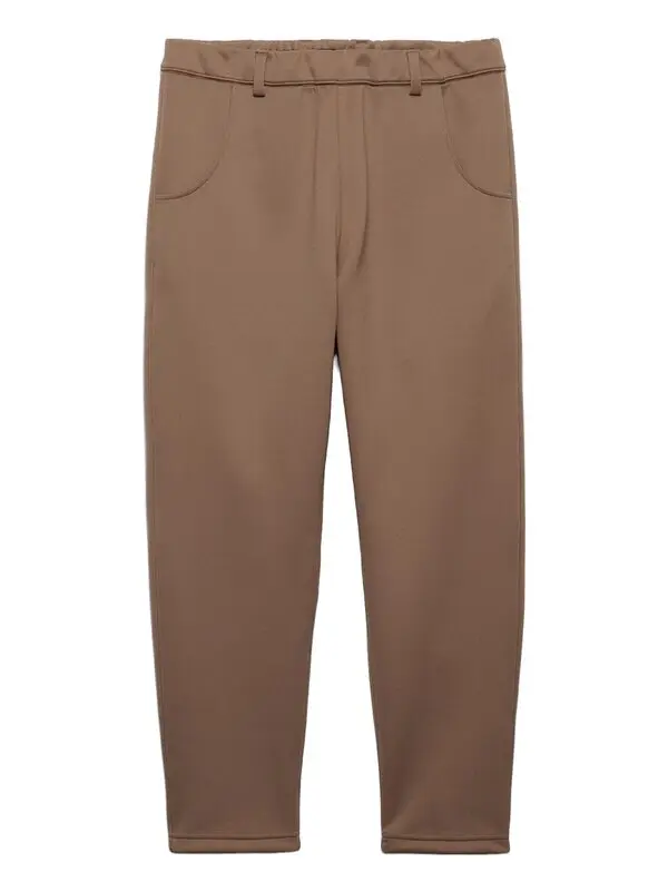 Prada Technical Fleece Pants - Bark Brown