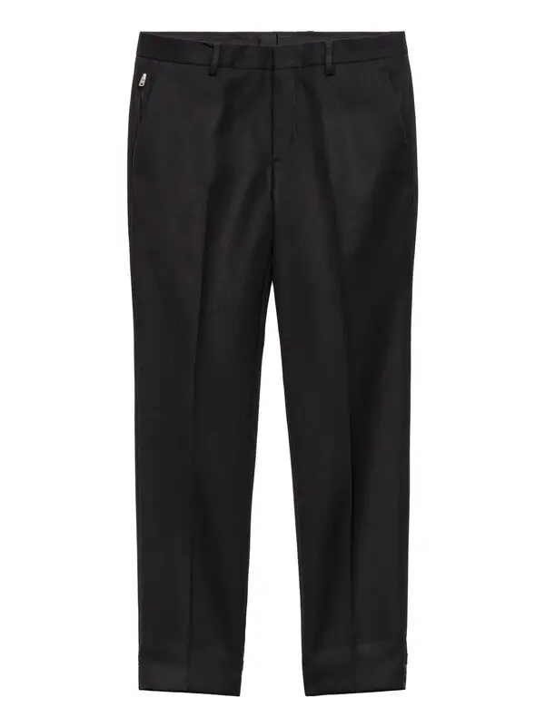 Prada Slim-fit Wool Trousers - Black
