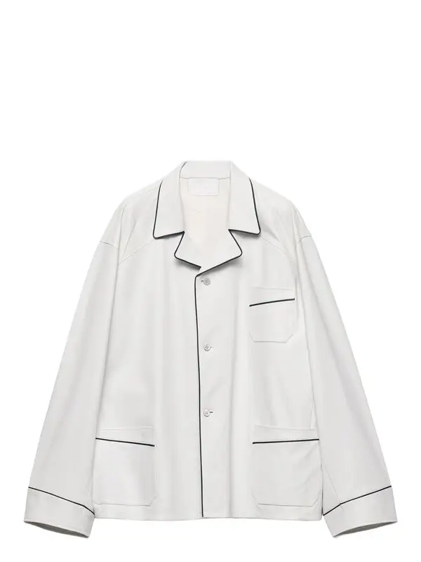 Prada Nappa Leather Shirt - White